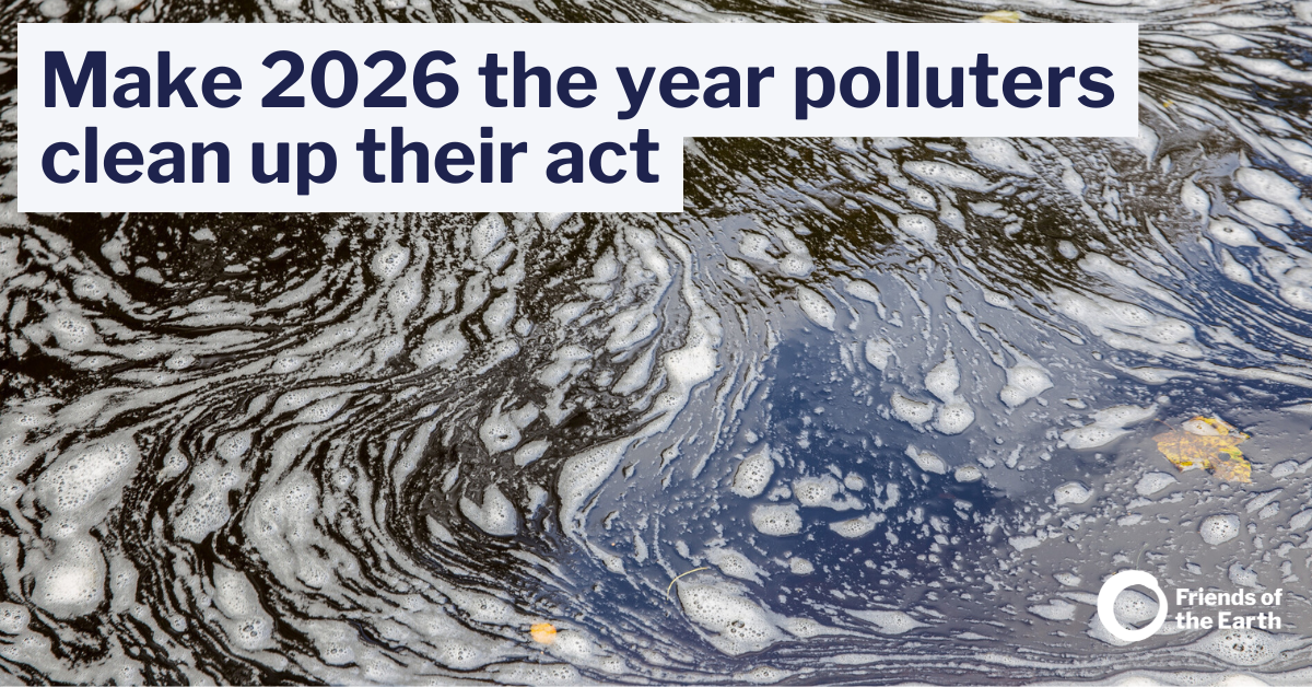Make 2026 the year polluters clean up their act | Friends of the Earth